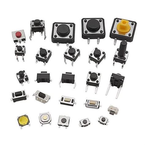Shop Generic 125pcs 25 Types Tact Push Button Switch Assorted Kit Smd