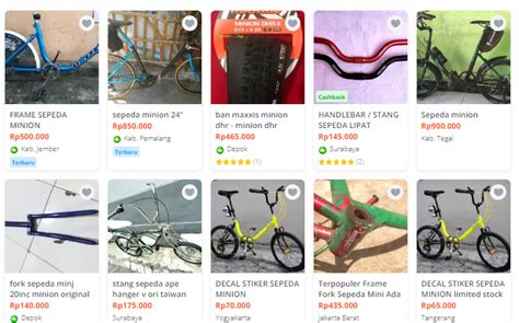 Inilah 21 Sepeda Minion Bekas Harga