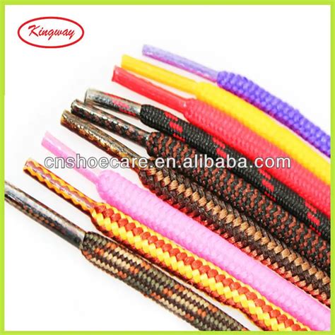Orange Elasticated Shoe Strings Popular Design Round Curly No Tie Shoe