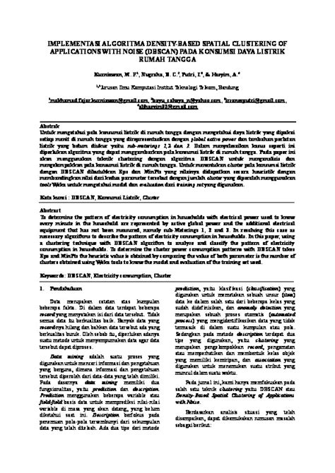 Dbscan Algorithm Pdfcoffeecom