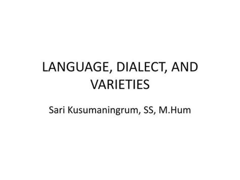 Varieties And Registers Of Spoken And Written Language 2 0 Pptx