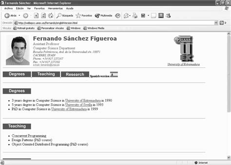 A Web Page In A Usual Web Browser Download Scientific Diagram