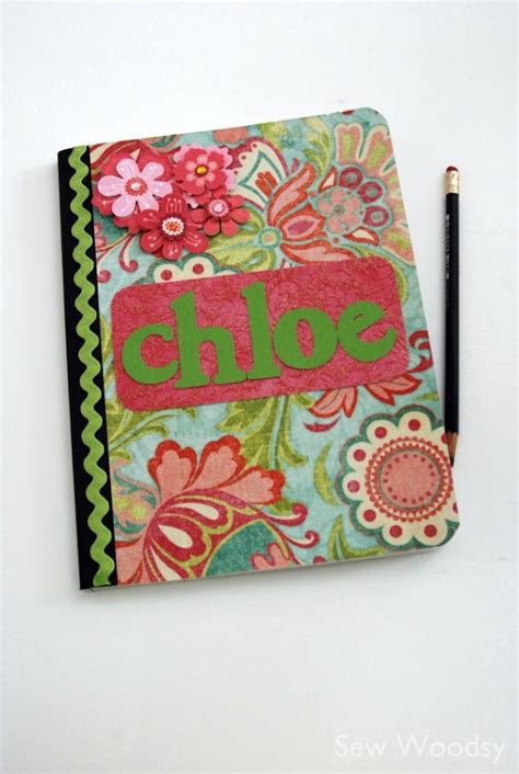Customized Notebook Sew Woodsy