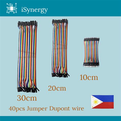 40pcs Dupont Wire Connector Jumper Male Male Male Female Female Female