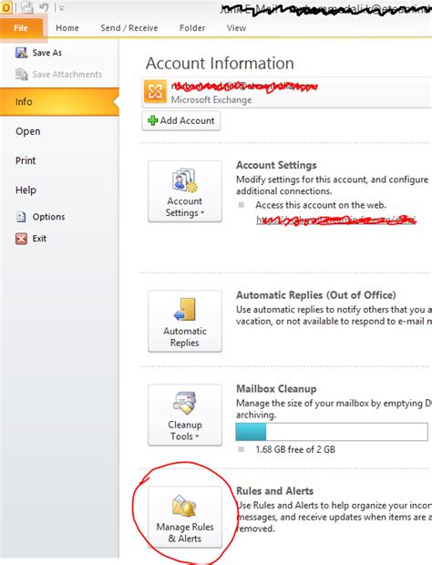 Share Point How To Configure Alerts For Ms Outlook 2010 For Forlders