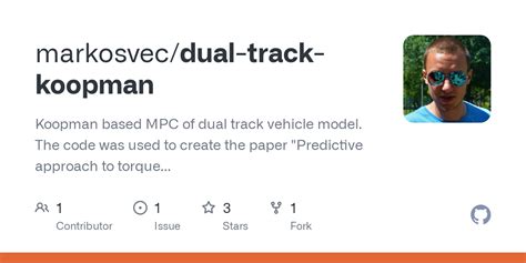 GitHub Markosvec Dual Track Koopman Koopman Based MPC Of Dual Track