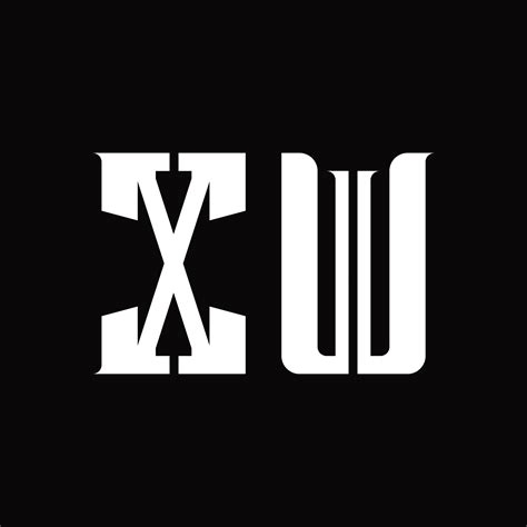 XW Logo Monogram With Middle Slice Design Template 16566613 Vector Art