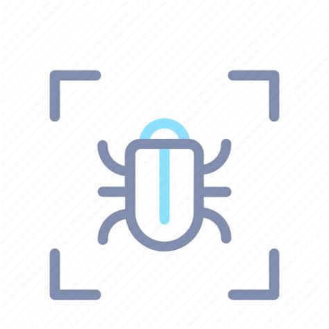 bug cyber malware scan scanning security virus icon download on