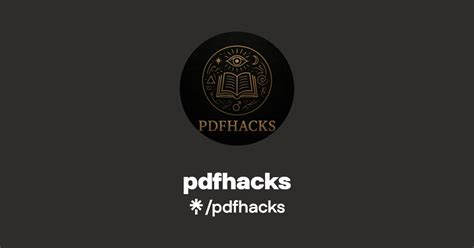 pdfhacks instagram facebook tiktok linktree