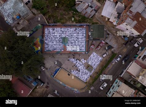 An Aerial View Of The Photographic Installation Inside Out In The San