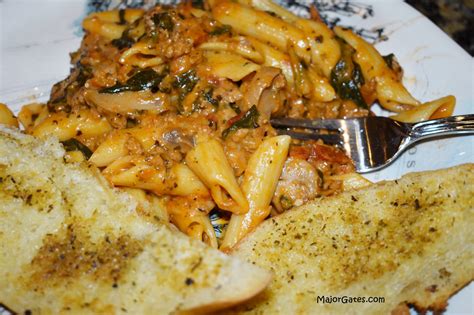 Ground Turkey Penne Pasta · Major Gates