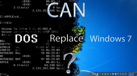 Can Ms Dos 622 1994 Replace Windows 7 Youtube