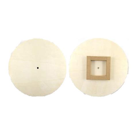 Wooden Clock Base Small 25cm Diameter Shamrock