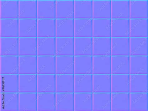 Normal Map Seamless Texture Of Subway Square Tile Pattern Bump Mapping