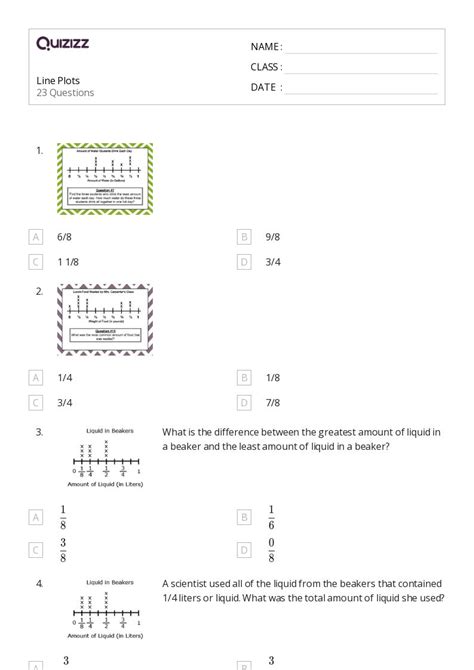 50 Line Plots Worksheets For 4th Grade On Quizizz Free And Printable
