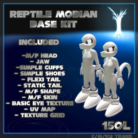 Second Life Marketplace Reptile Mobian Base