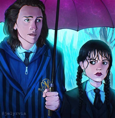 Xavier And Wednesday By Jelyrvia Rwednesdaytvseries