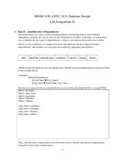 Lab Assignment Ch Docx Mism Cpsc Database Design Lab