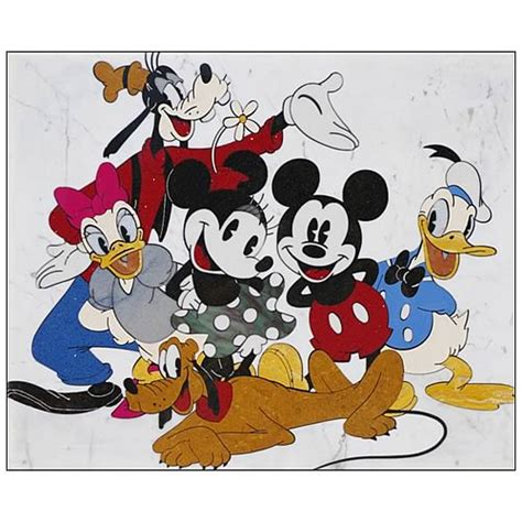 Disney Mickey Mouse And The Fab Five Stone Artwork
