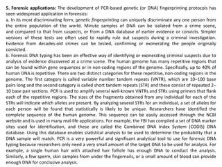 Polymerase Chain Reaction AndRestriction Fragment Length Polymorphism RFLP Principle