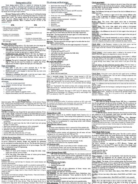 Physical Design Pd Interview Preparation Pdf Computer Engineering