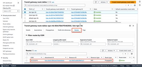 Multiple Route Tables