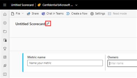 using power bi scorecards and metrics visuals