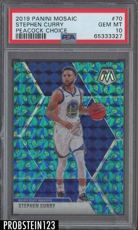 Stephen Curry Mosaic Choice Peacock Ssp Price Guide Sports Card Investor