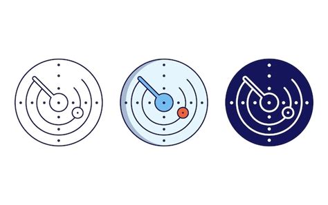Premium Vector Radar System Icon