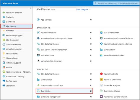 Erstellen Eines Event Hubs Mithilfe Des Azure Portals Azure Event