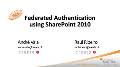 Federated Authentication In Sharepoint 2010 Ppt