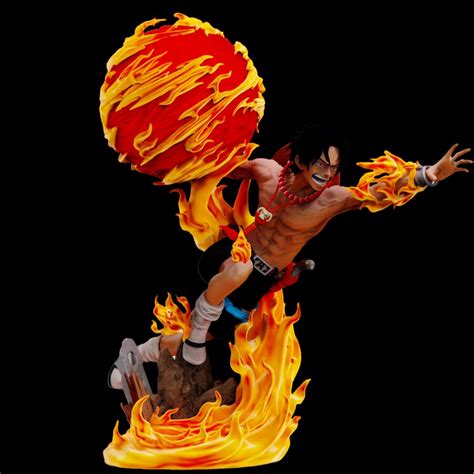 Portgas D Ace 3d Print Stl Model Fire Fist One Piece Figurine Etsy
