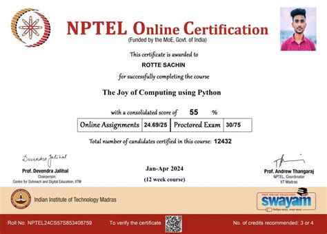 sachin rotte on linkedin nptel python