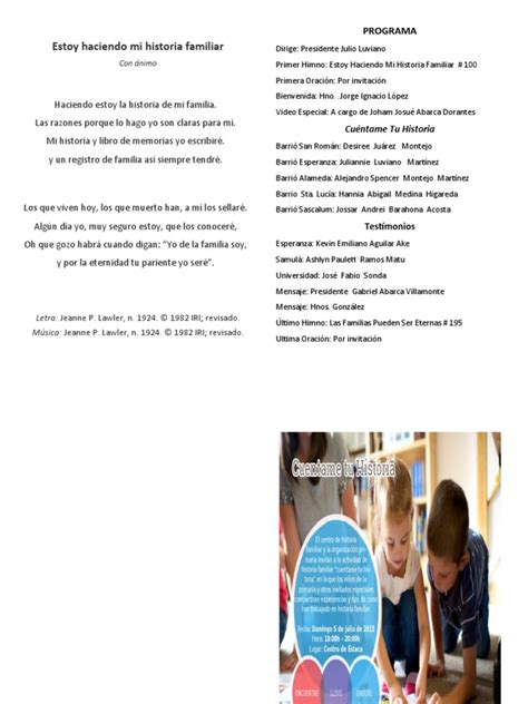 Estoy Haciendo Mi Historia Familiar Pdf