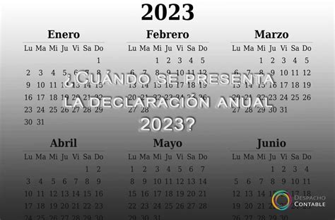 Declaración anual personas fisicas 2023 fecha límite DC
