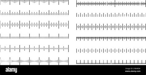 Measuring Scales Ruler Scale And Measurement Lines Precise Linear