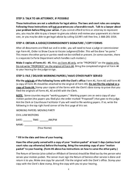 Motion To Vacate Template Fill Online Printable Fillable Blank
