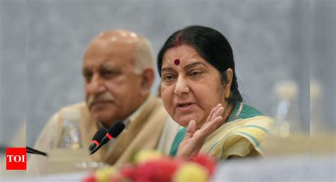 Sushma Swaraj Apologises For Saying Pm Narendra Modi Addressed Indians