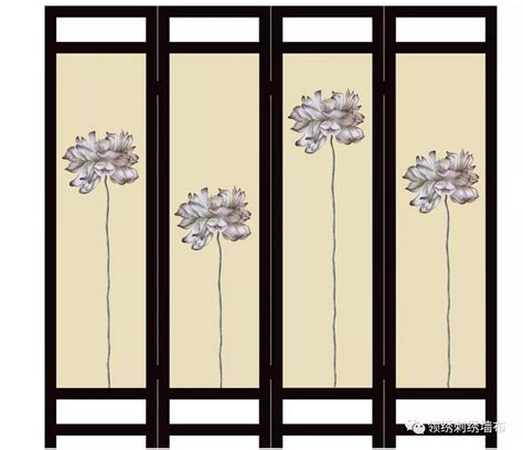 领绣刺绣之屏风 一道美丽的风景线