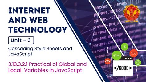 313321 Practical Of Global And Local Variables In Javascript Cs504a Youtube