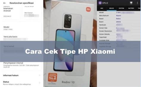 Cara Cek Tipe HP Xiaomi Dengan Cepat Akurat Rancah Post