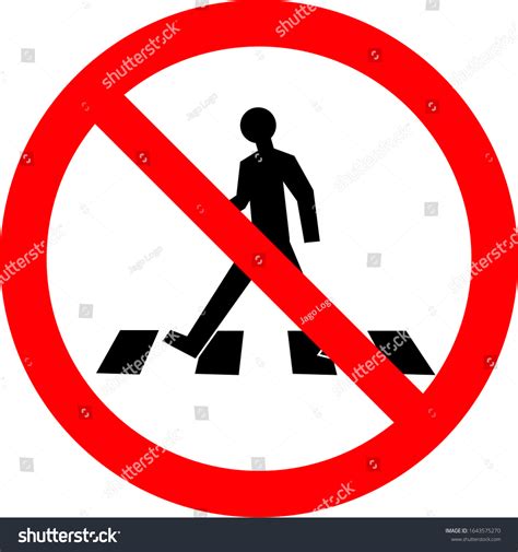 Dont Cross Symbol Vector Modern Design Stock Vector (Royalty Free ...