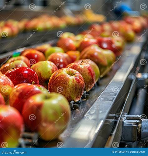 Apple Packing Line Fruit Washing Apple Automated Sorting On Conveyor Food Industry Automatic