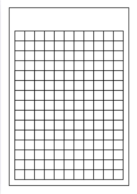 A4 Black White Mathematic Worksheet Grid Paper Etsy