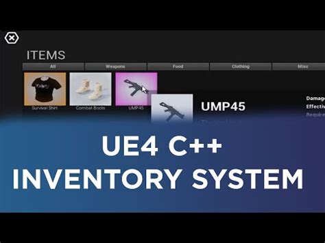 20 How To Make An Inventory System With C In Unreal Engine