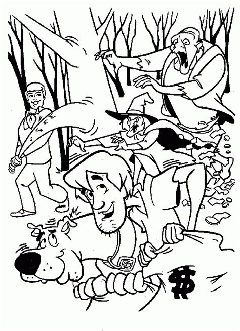 Scooby Doo Monster Coloring Pages Coloring Home