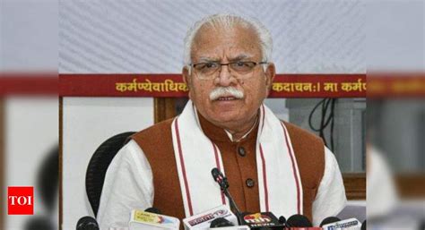Manohar Lal Khattar Corona Covid 19 Positive Haryana Cm Manohar Lal