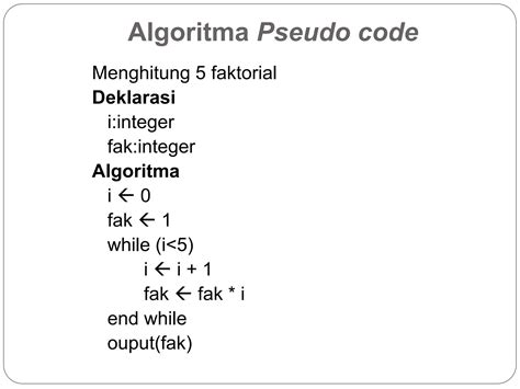materi pptx pengantar algoritma dan logika ppt