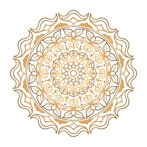 Luxury Ornamental Mandala Vector Art Png Islamic Luxury Golden Mandala