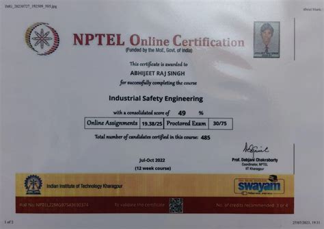 Abhijeet Raj Singh On Linkedin Successfully Completed Online